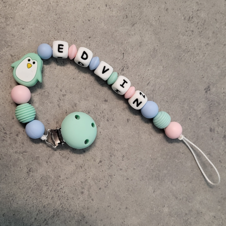 Smokkesnor med navn - Babysjarm